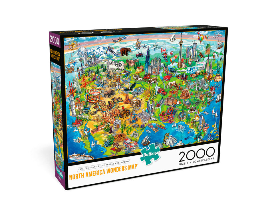 North America's Wonder Map 2000pc – Hobby and Toy Central