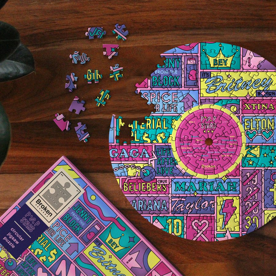 Broken Record Puzzle - Pop Stars 200pc – Hobby and Toy Central